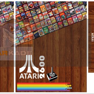 ATARI Arcade cabinet machine artwork graphics vinyl arcade | Etsy
