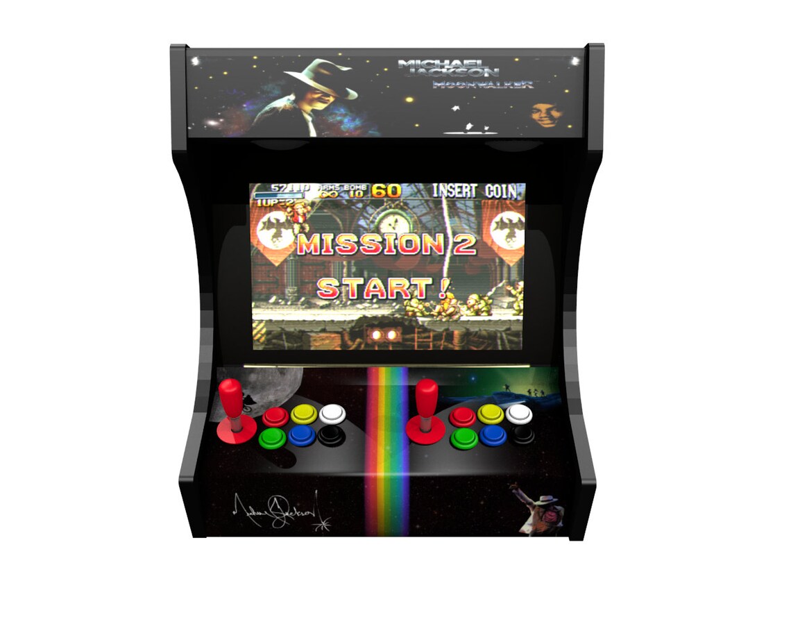 Moonwalker Bartop Arcade Cabinet Machine Artwork Graphics | Etsy