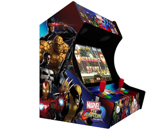 Marvel vs capcom Arcade cabinet machine artwork graphics | Etsy