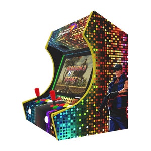 King of Fighter Arcade Cabinet Machine Artwork Graphics Vinyl, Arcade ...