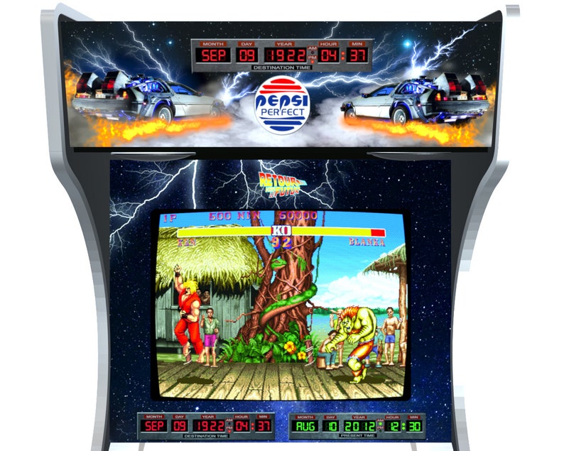 Back to the Future Arcade Cabinet Machine Artwork Graphics - Etsy