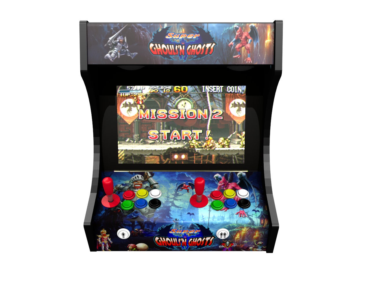 Ghouls'n Ghosts Arcade Cabinet Machine Artwork Graphics - Etsy