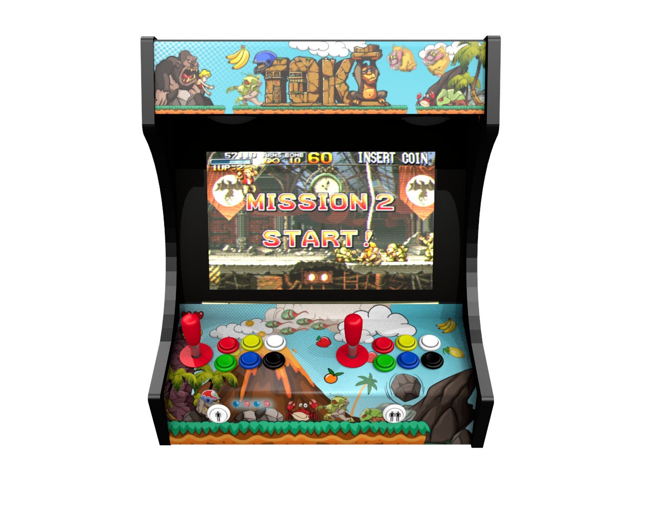 TOKI Bartop Arcade Cabinet Machine Artwork Graphics Vinyl | Etsy