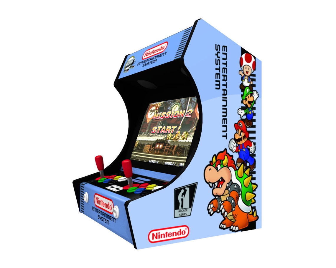 Mario Bros Arcade Cabinet Machine Artwork Graphics Vinyl - Etsy