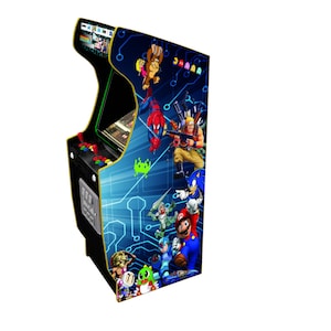 Multicade Arcade Cabinet Machine Artwork Graphics Vinyl, Arcade Cabinet ...