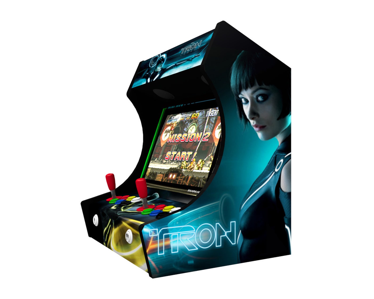 Tron Bartop Arcade Cabinet Artwork Graphics (digital Download) - Etsy