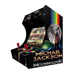 Moonwalker Bartop Arcade Cabinet Machine Artwork Graphics Vinyl, Arcade ...
