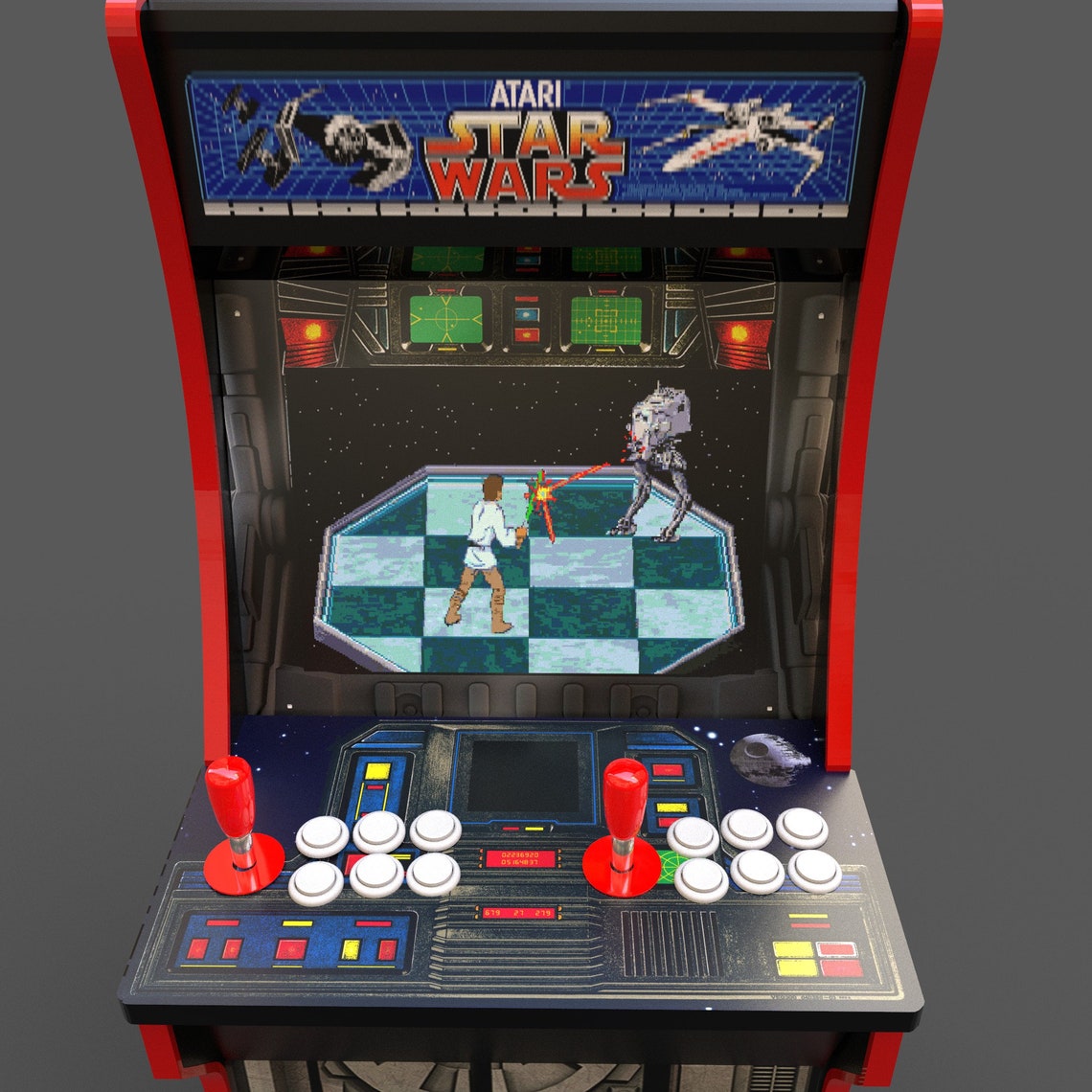 Star Wars Atari 1984 Old School Artwork Arcade1up Cabinet | Etsy