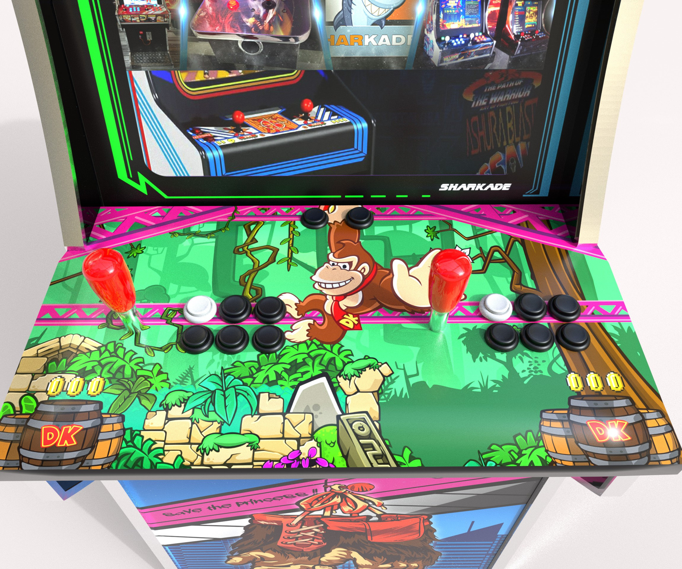 Donkey Kong Arcade1up Cabinet Machine Artwork Graphics Pdf Download ...