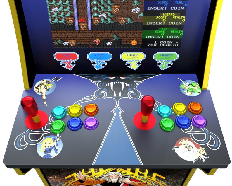 Gauntlet Arcade1up Cabinet Machine Artwork Graphics Pdf - Etsy