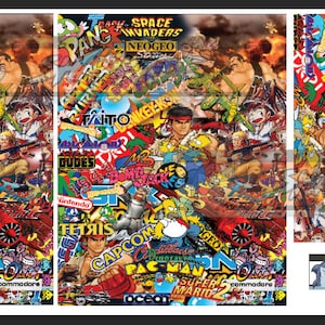 Stickerbomb Bartop Arcade Cabinet Machine Artwork Graphics Vinyl ...