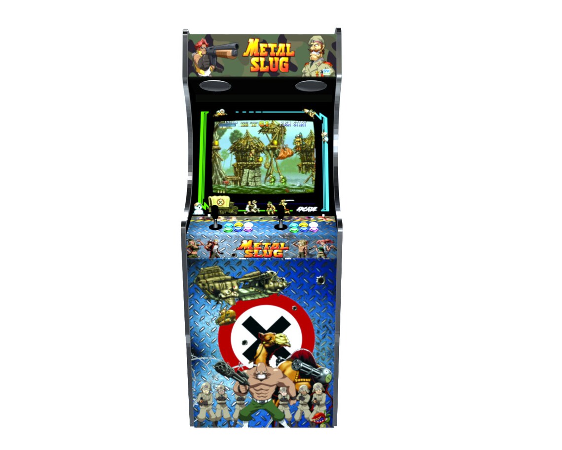 Metal Slug Arcade Cabinet Machine Artwork Graphics Vinyl, Arcade ...