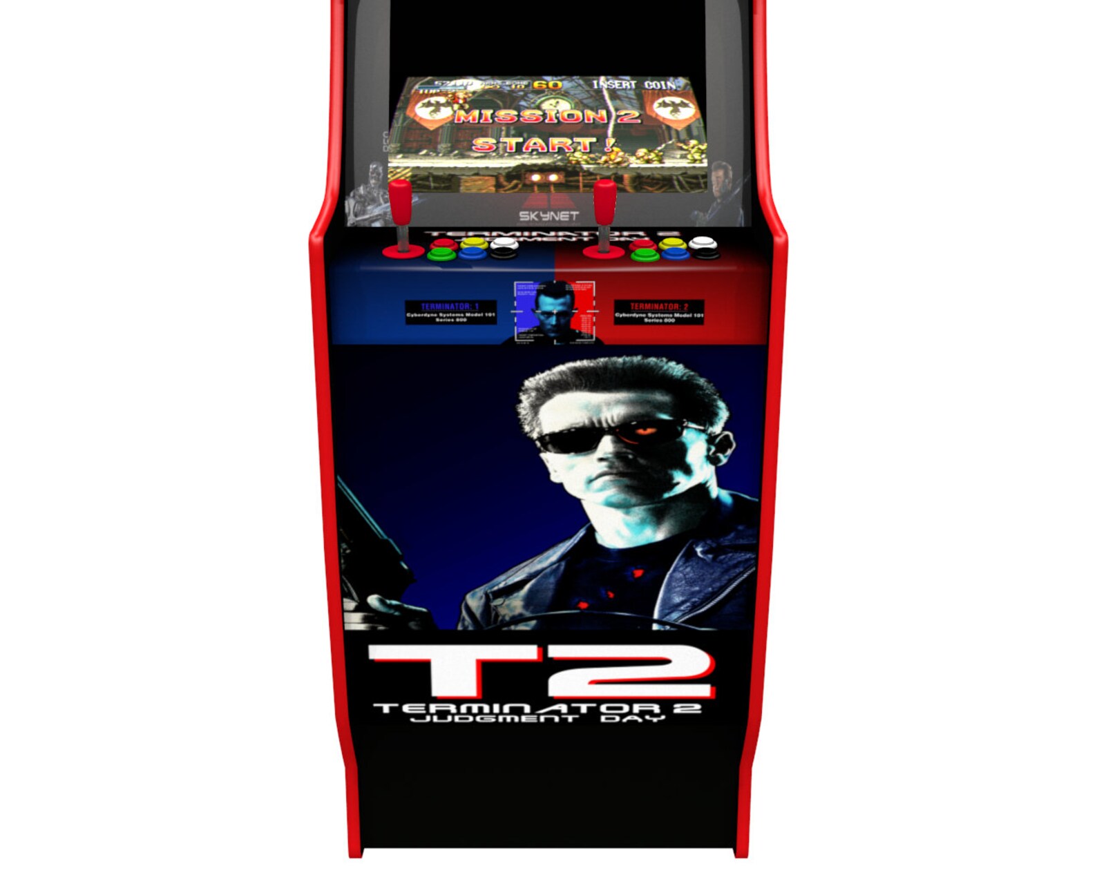Terminator Arcade Cabinet Machine Artwork Graphics Vinyl, Arcade ...