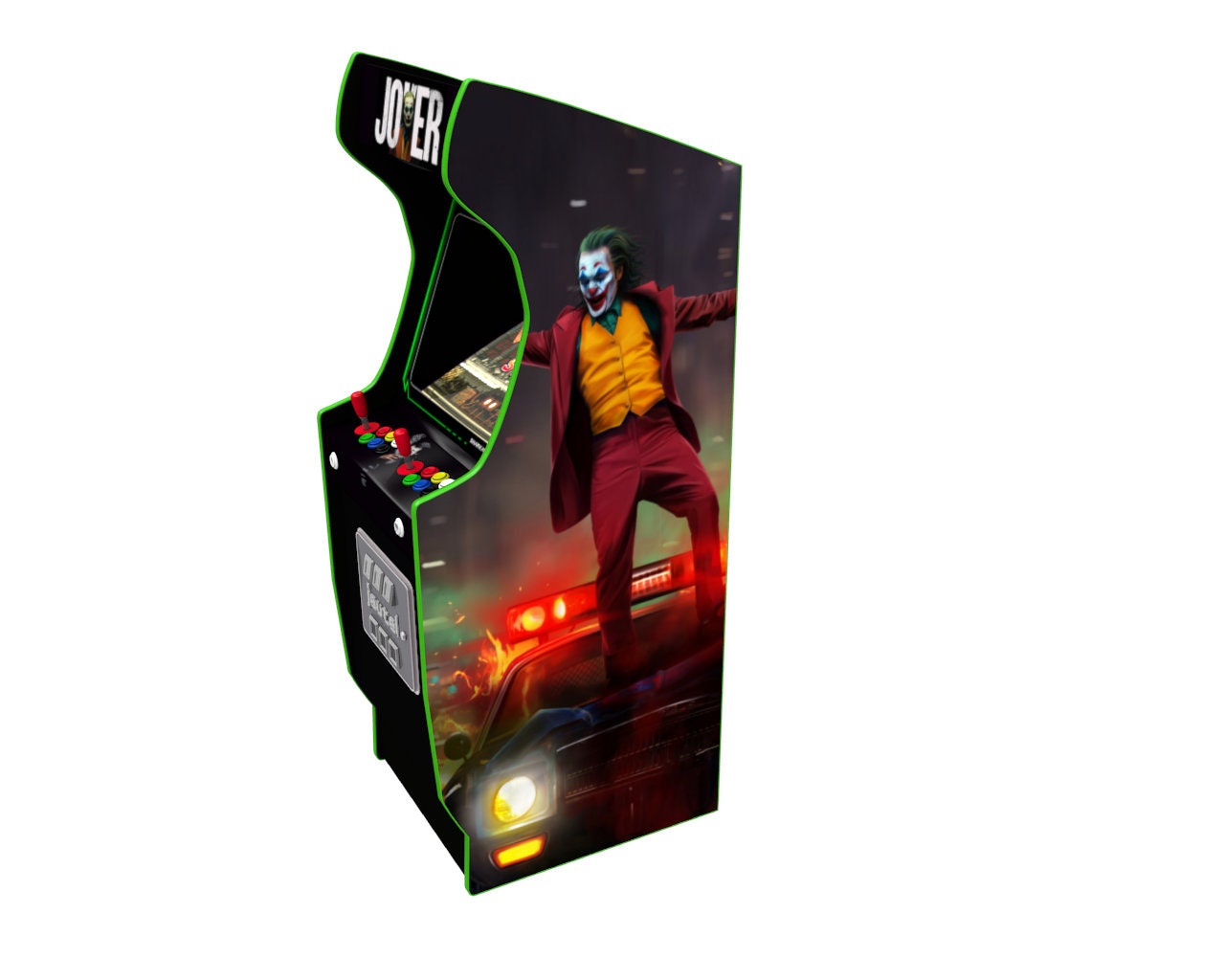 Joker Arcade Cabinet Machine Artwork Graphics Vinyl Arcade | Etsy