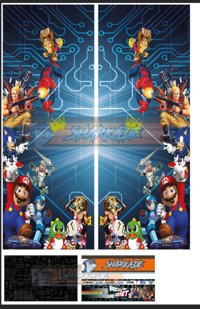 Multicade Arcade Cabinet Machine Artwork Graphics Vinyl - Etsy Canada