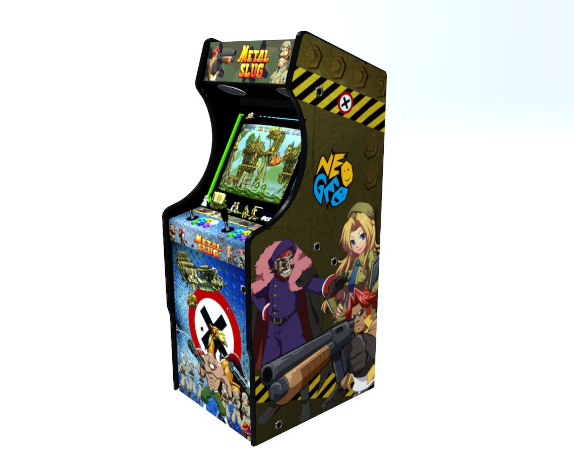 Metal Slug Arcade Cabinet Machine Artwork Graphics Vinyl, Arcade ...