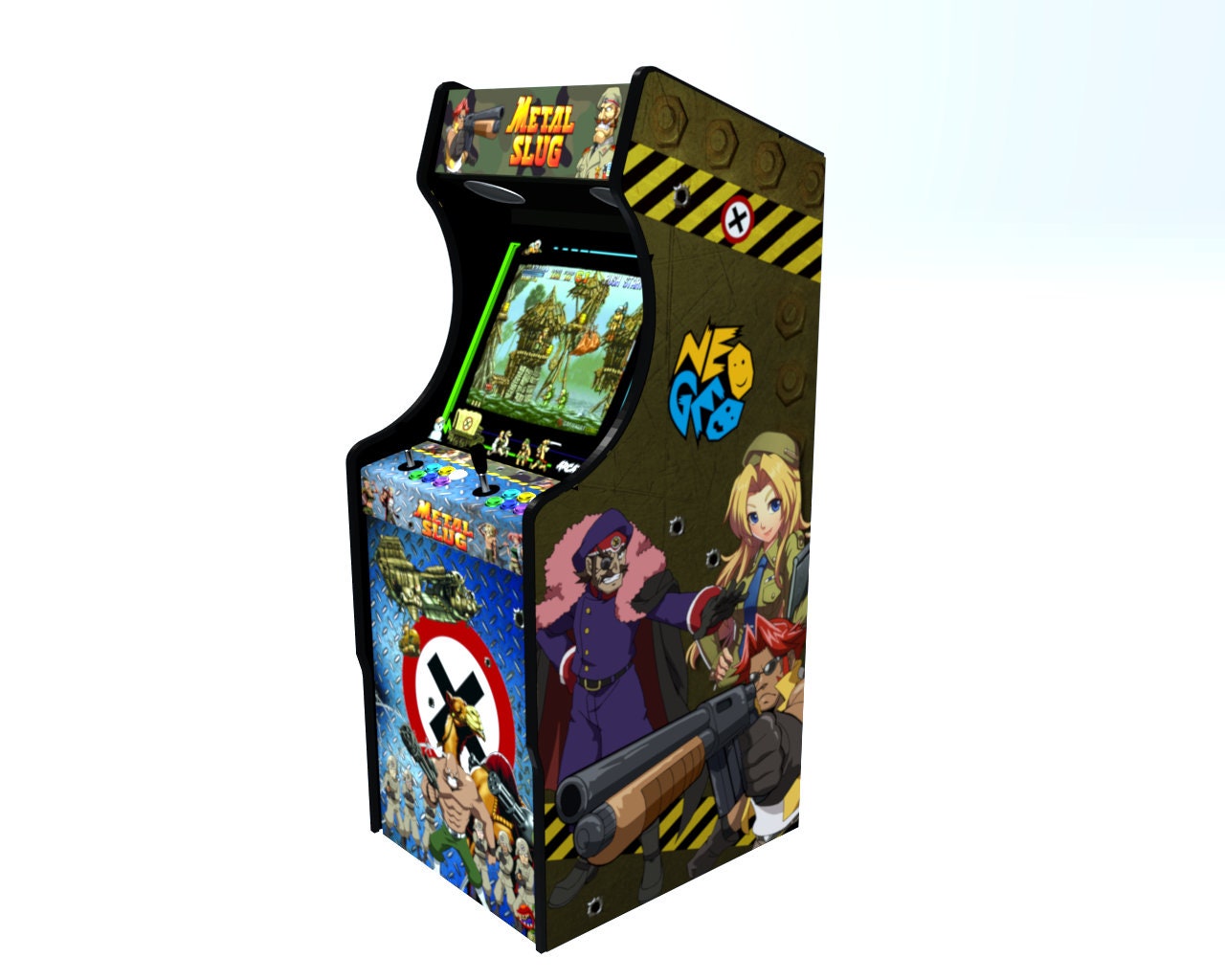 Metal Slug Arcade Cabinet Machine Artwork Graphics Vinyl - Etsy Canada