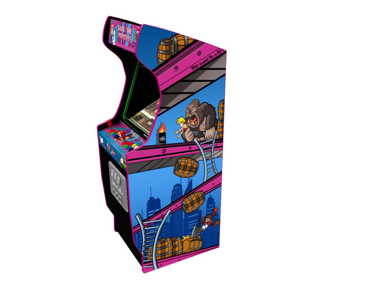 Donkey Kong Arcade Cabinet Artwork, Graphics Vinyl (digital Download ...