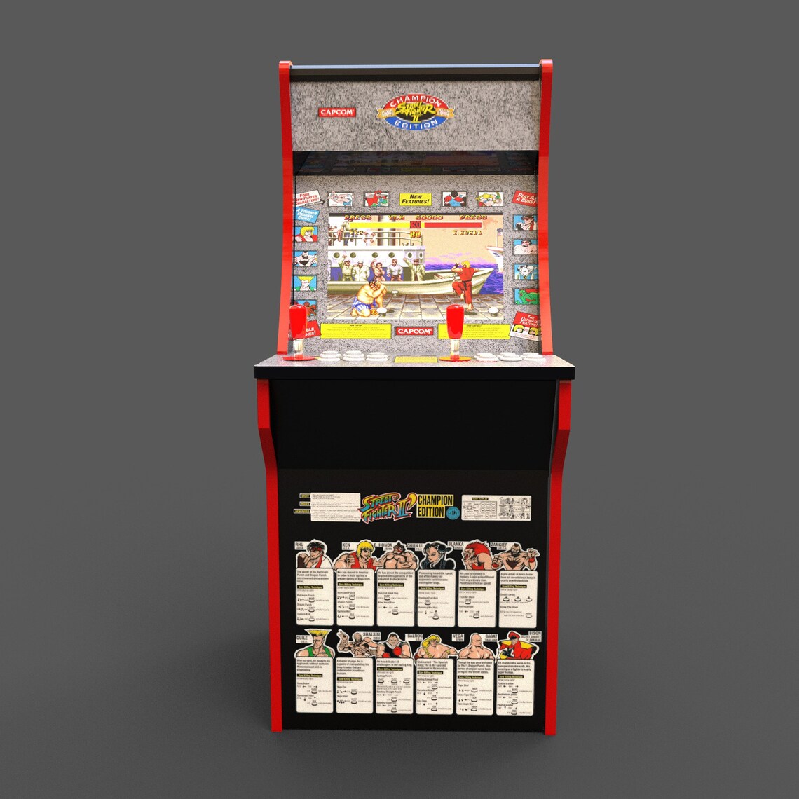 Street Fighter Arcade1up Cabinet Machine Artwork Graphics Pdf - Etsy