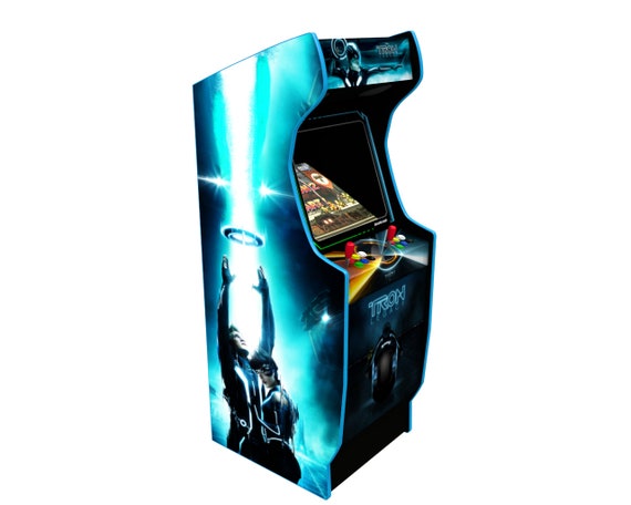 TRON Arcade cabinet machine artwork graphics vinyl arcade | Etsy