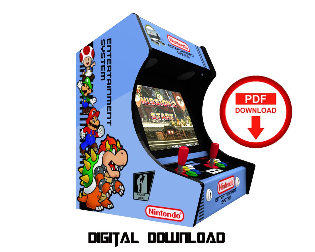 Mario Bros Arcade Cabinet Machine Artwork Graphics Vinyl, Arcade ...