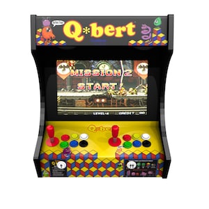 Qbert Bartop Arcade Cabinet Machine Artwork Graphics Vinyl, Arcade ...
