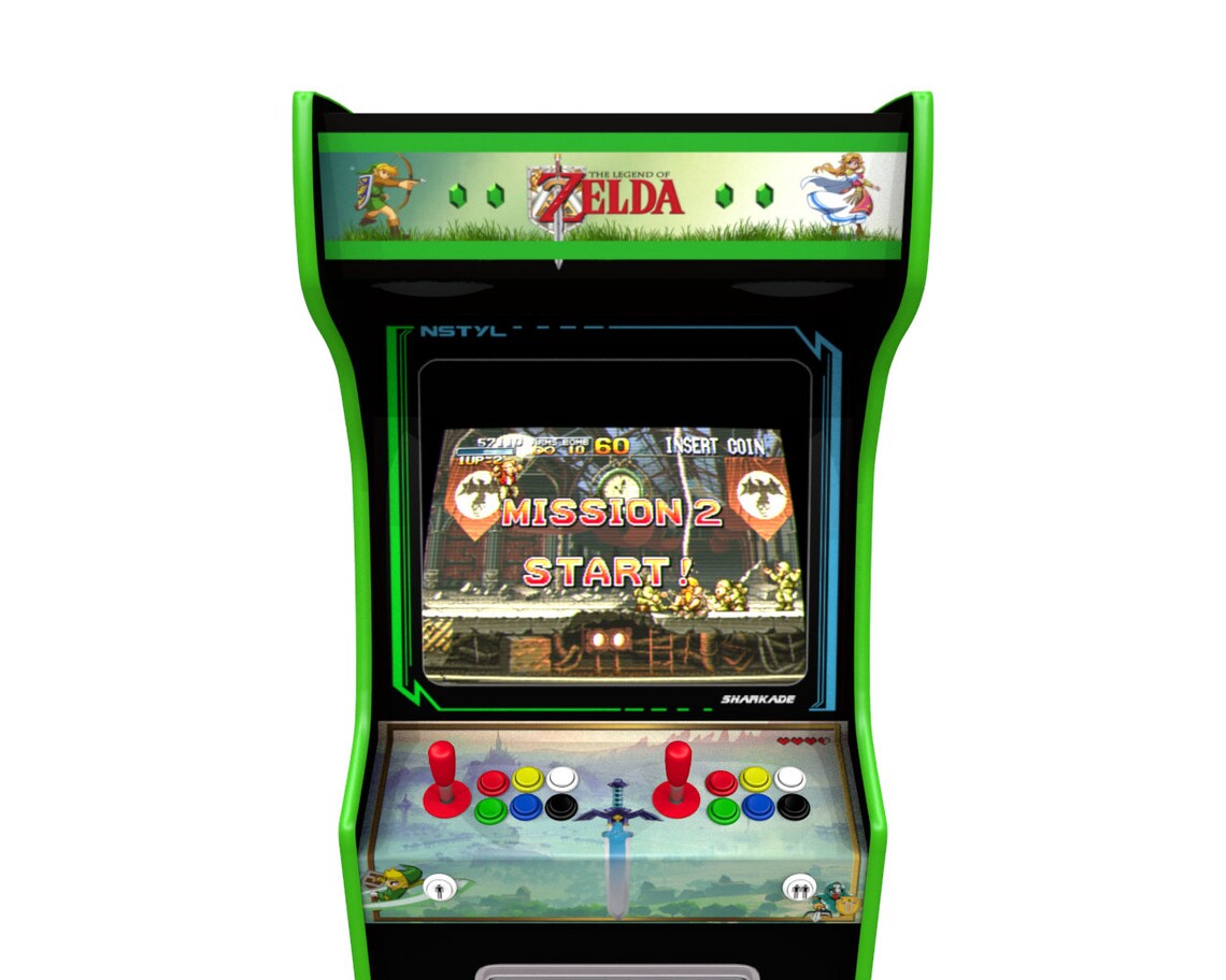 Zelda Arcade Cabinet Machine Artwork Graphics Vinyl Arcade | Etsy