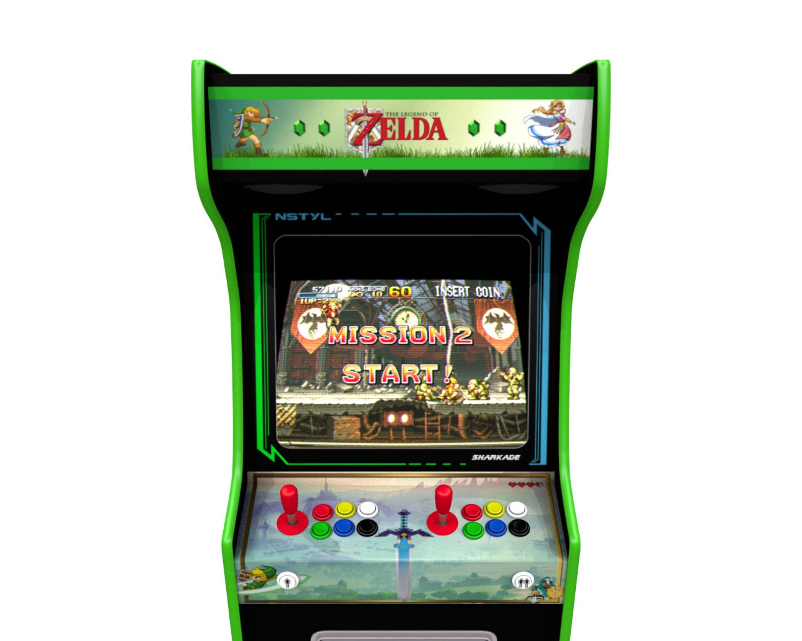 Zelda Arcade Cabinet Machine Artwork Graphics Vinyl Arcade | Etsy