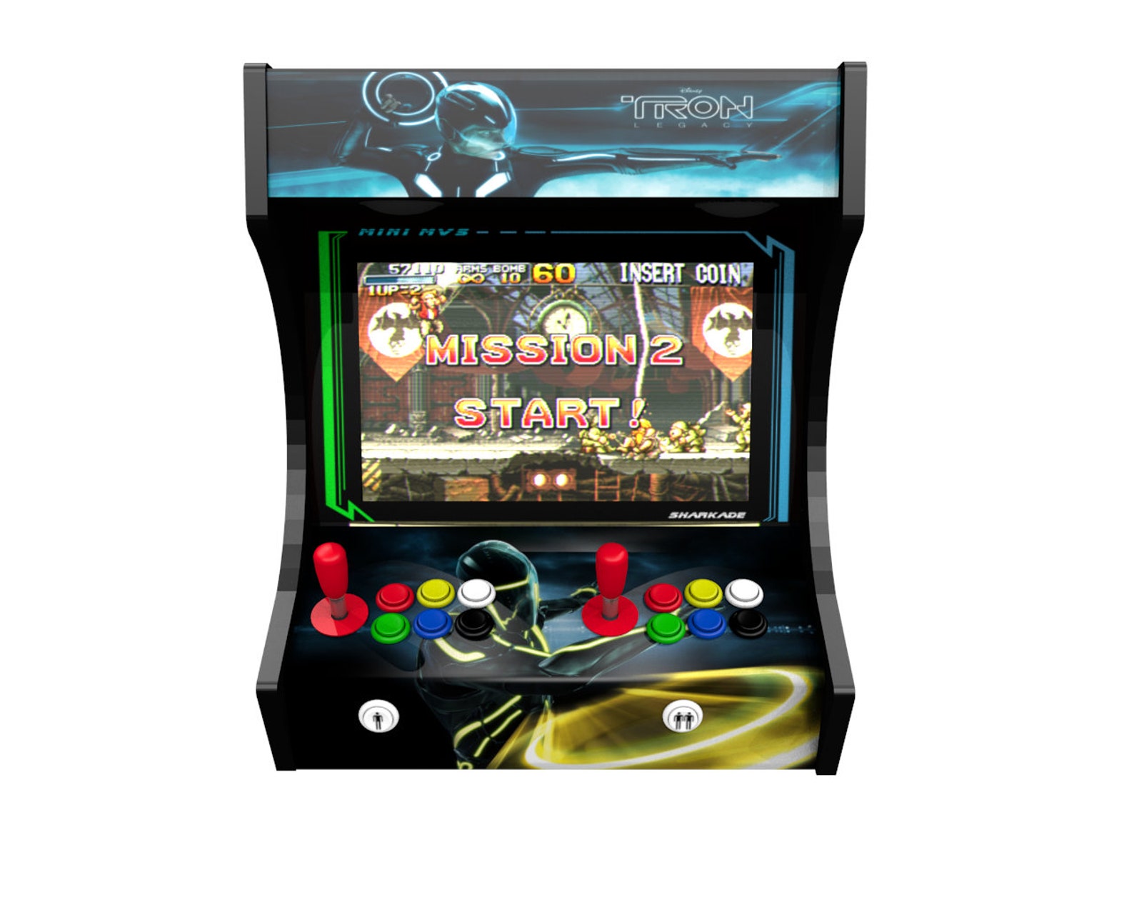 Tron Bartop Arcade Cabinet Artwork Graphics (digital Download) - Etsy