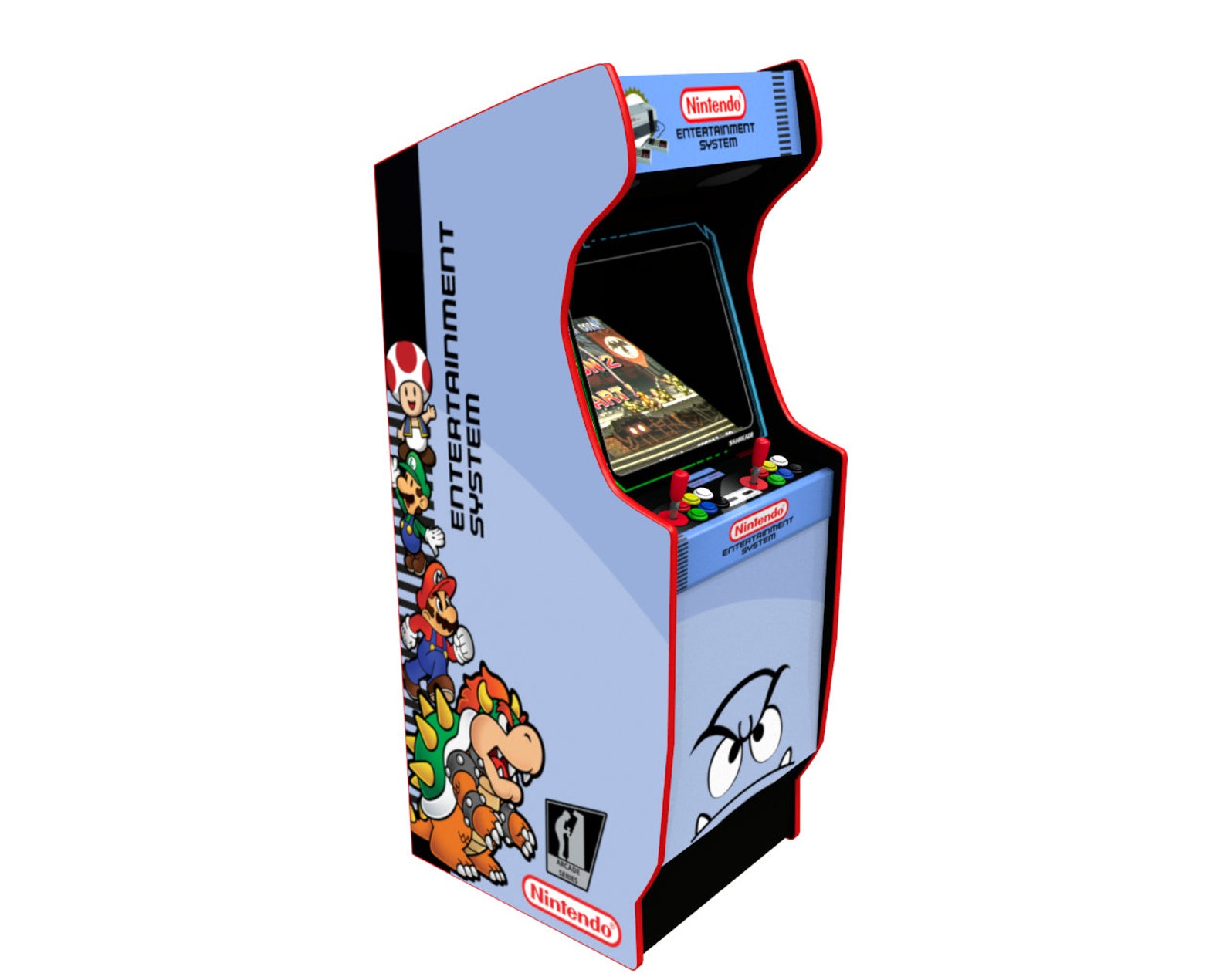 Mario bros Arcade cabinet machine artwork graphics vinyl | Etsy