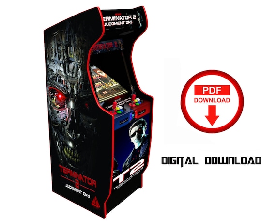 Terminator Arcade Cabinet Machine Artwork Graphics Vinyl | Etsy