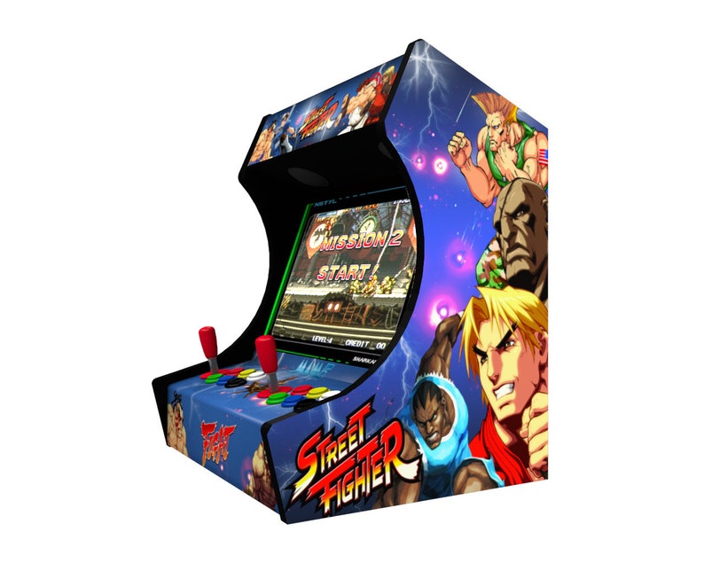 Street Fighter Bartop Arcade Cabinet Machine Artwork Graphics Vinyl ...