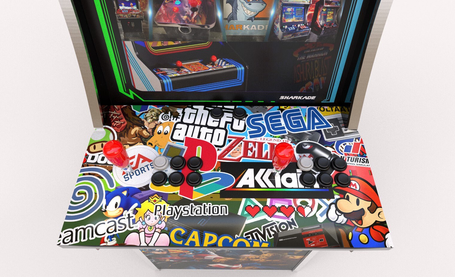 Arcade1up Cabinet Graphics, Multi80, Stickers Decals (PDF Download) - Etsy