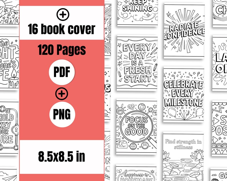 Bold and Easy Self Empowerment Coloring Book, Motivational Coloting ...