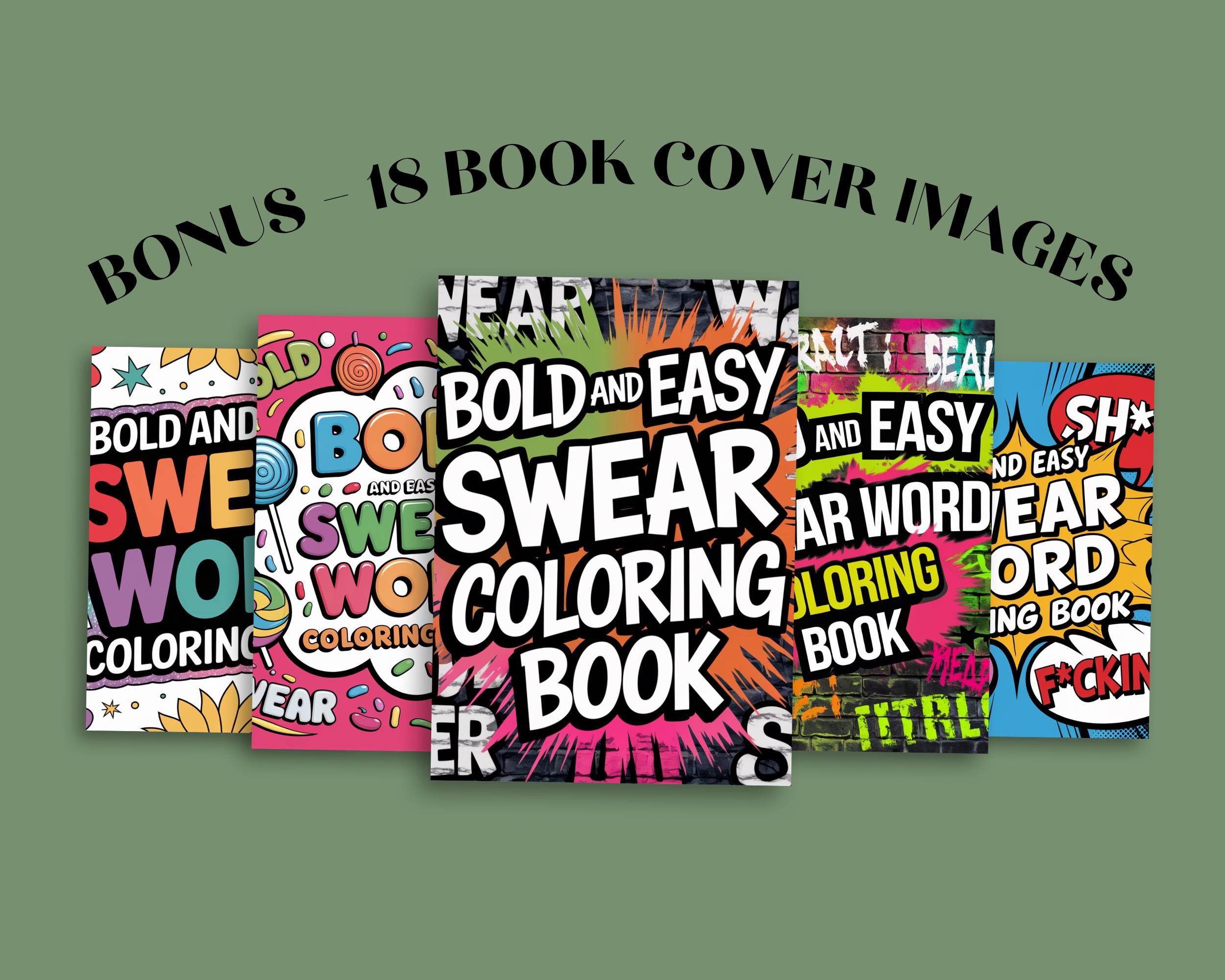 107 Swear Words Coloring Pages for Adults, Printable Coloring Pages ...