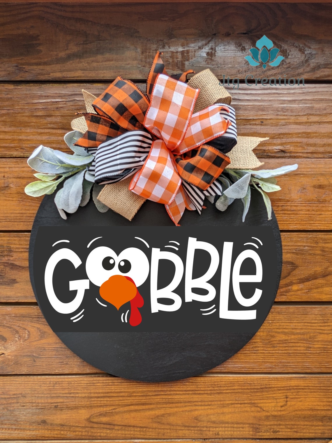 Door Hanger Happy Thanksgiving Front Door Wreath Turkey - Etsy