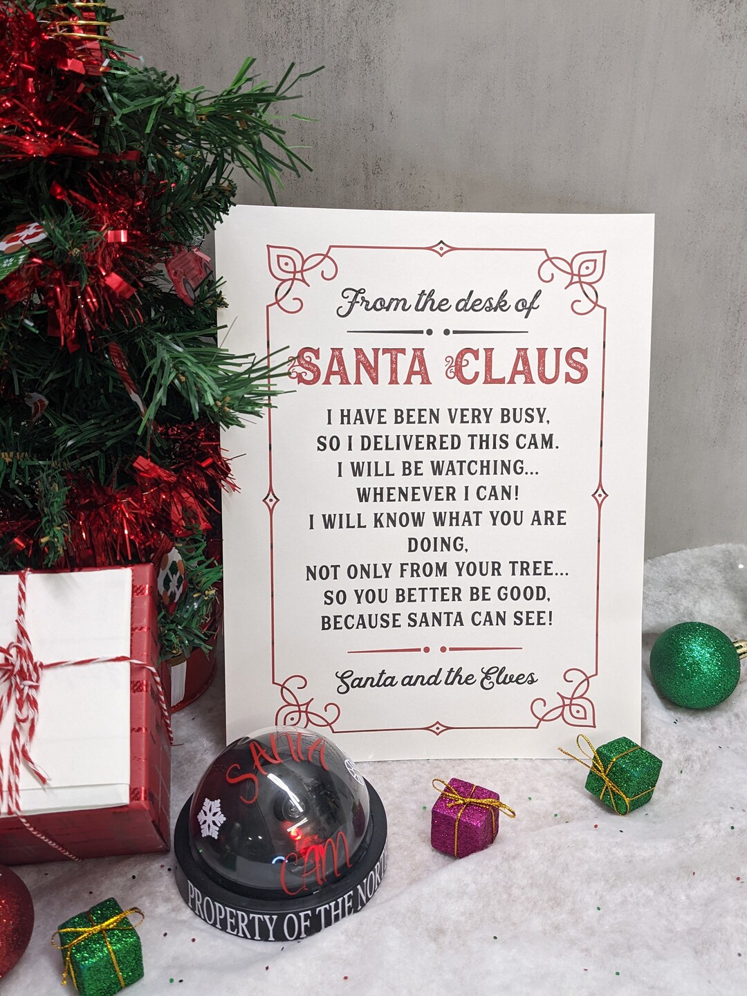 Santa Cam Gift Set, Letter From Santa, North Pole Packaging, Santa Cam ...