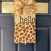 Welcome, Large Wooden Door Sign, Door Hanger, Farmhouse, Door Decor ...