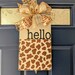 Welcome, Large Wooden Door Sign, Door Hanger, Farmhouse, Door Decor ...