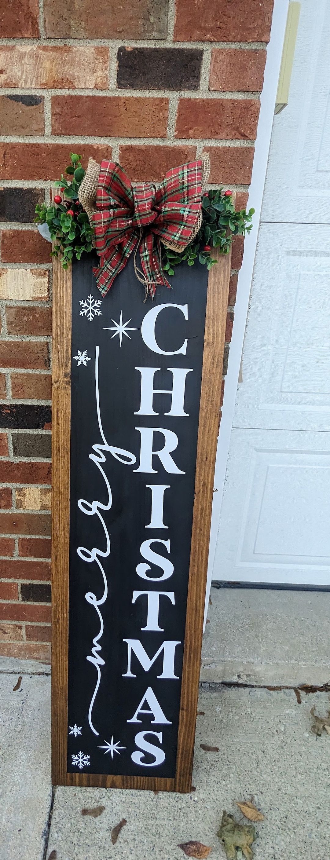 Christmas Porch Leaner, Merry Christmas Porch Leaner, Porch Decor, 4ft ...