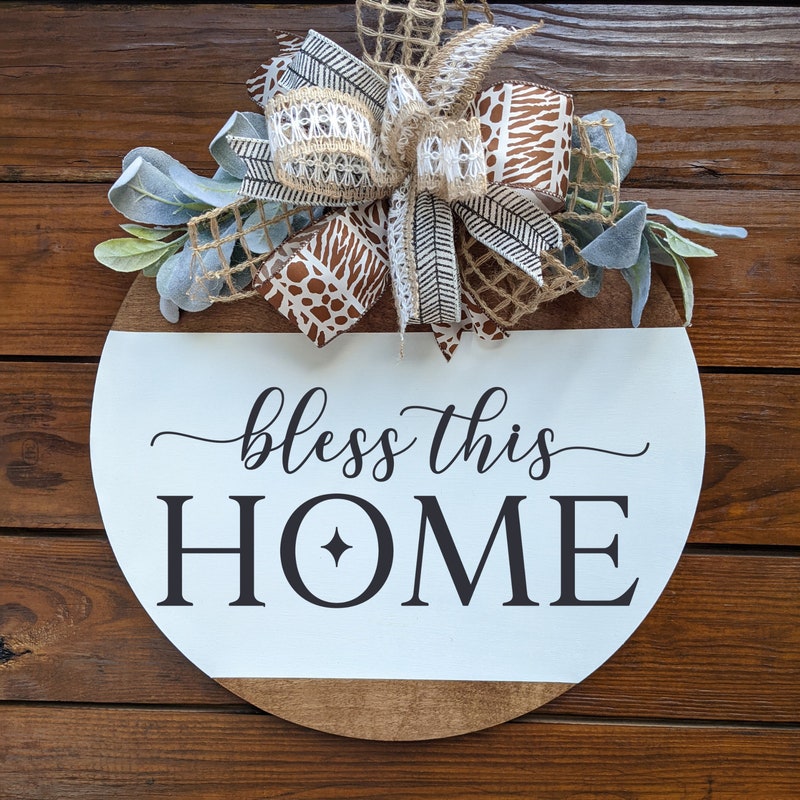 Home Wreath Sign - Etsy