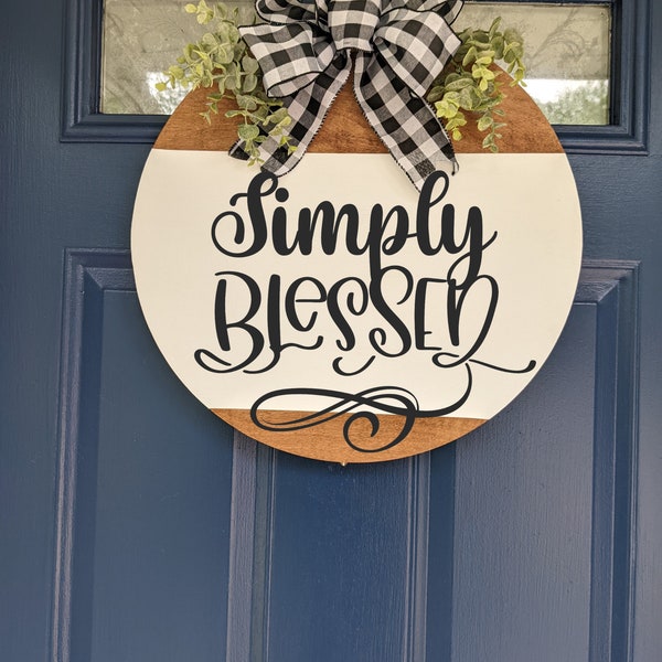 Blessed Door Hanger - Etsy