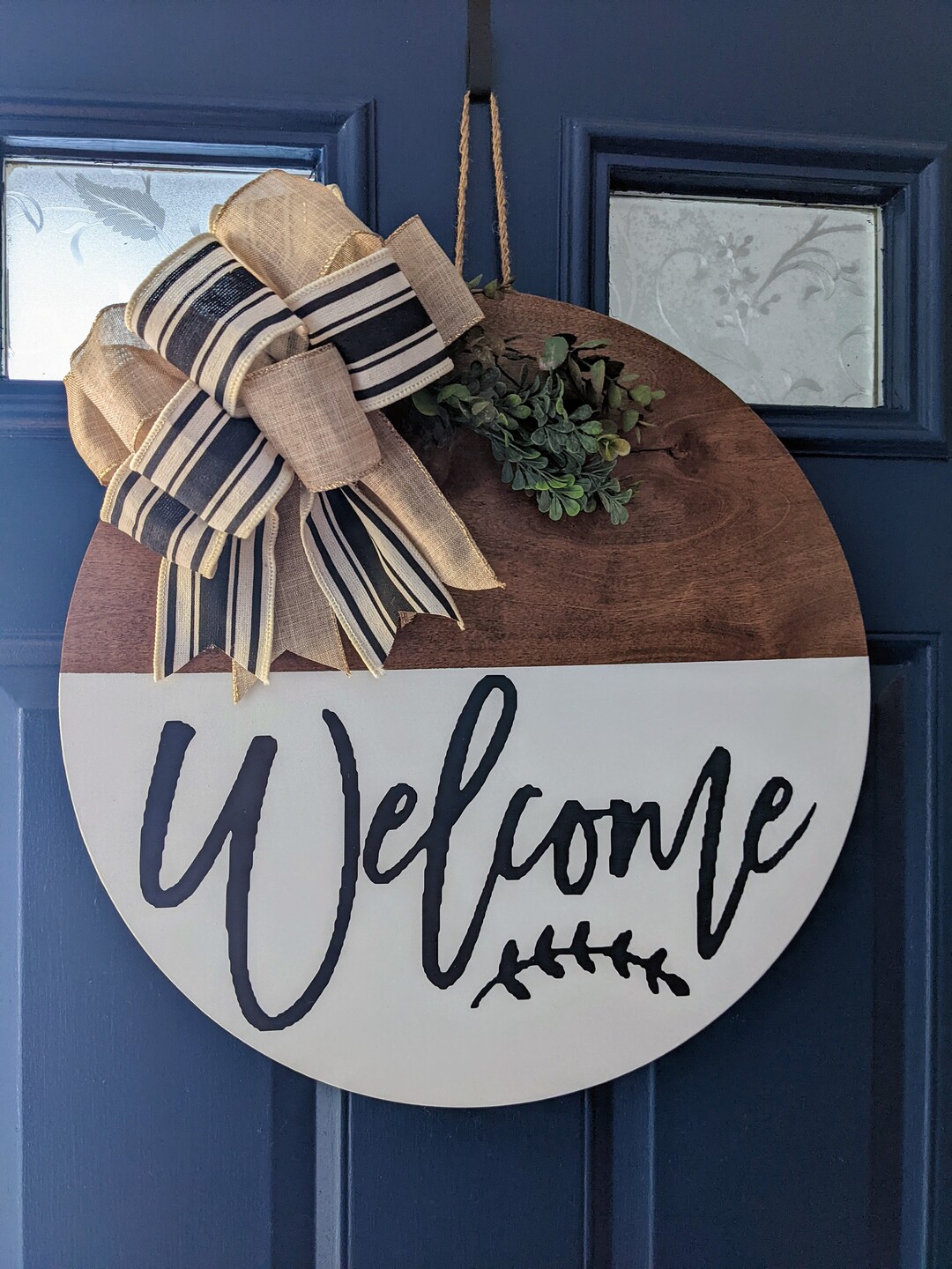 Welcome Sign / Front Door Decor / Front Door Wreath / Door Hanger ...