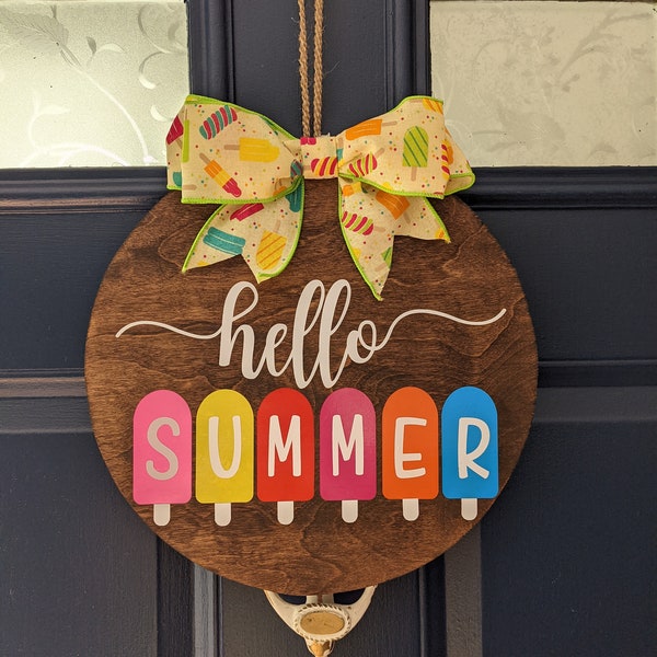Hello Summer Door Hanger - Etsy