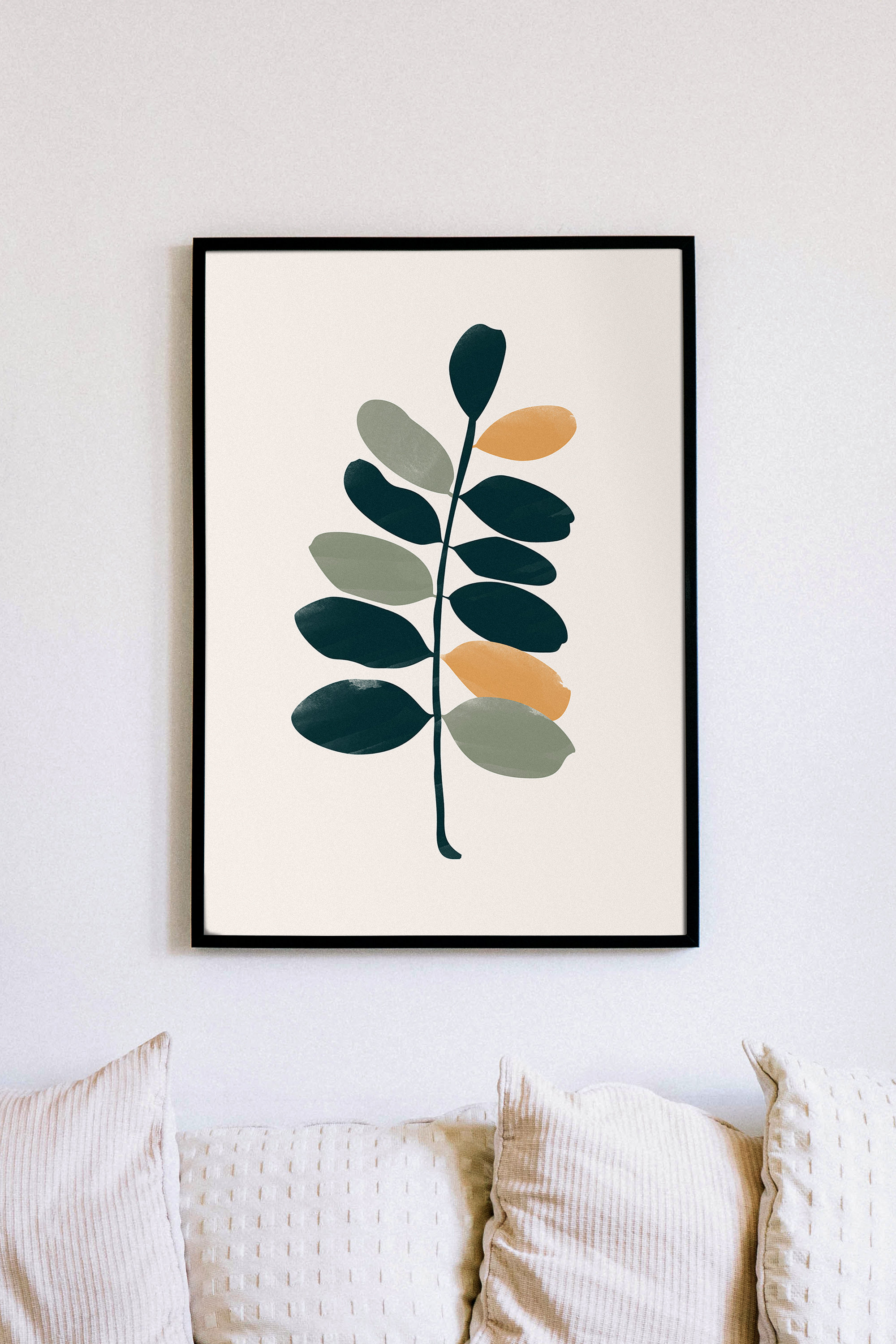 Mid Century Modern Botanical Art Print A1 Botanical Print - Etsy