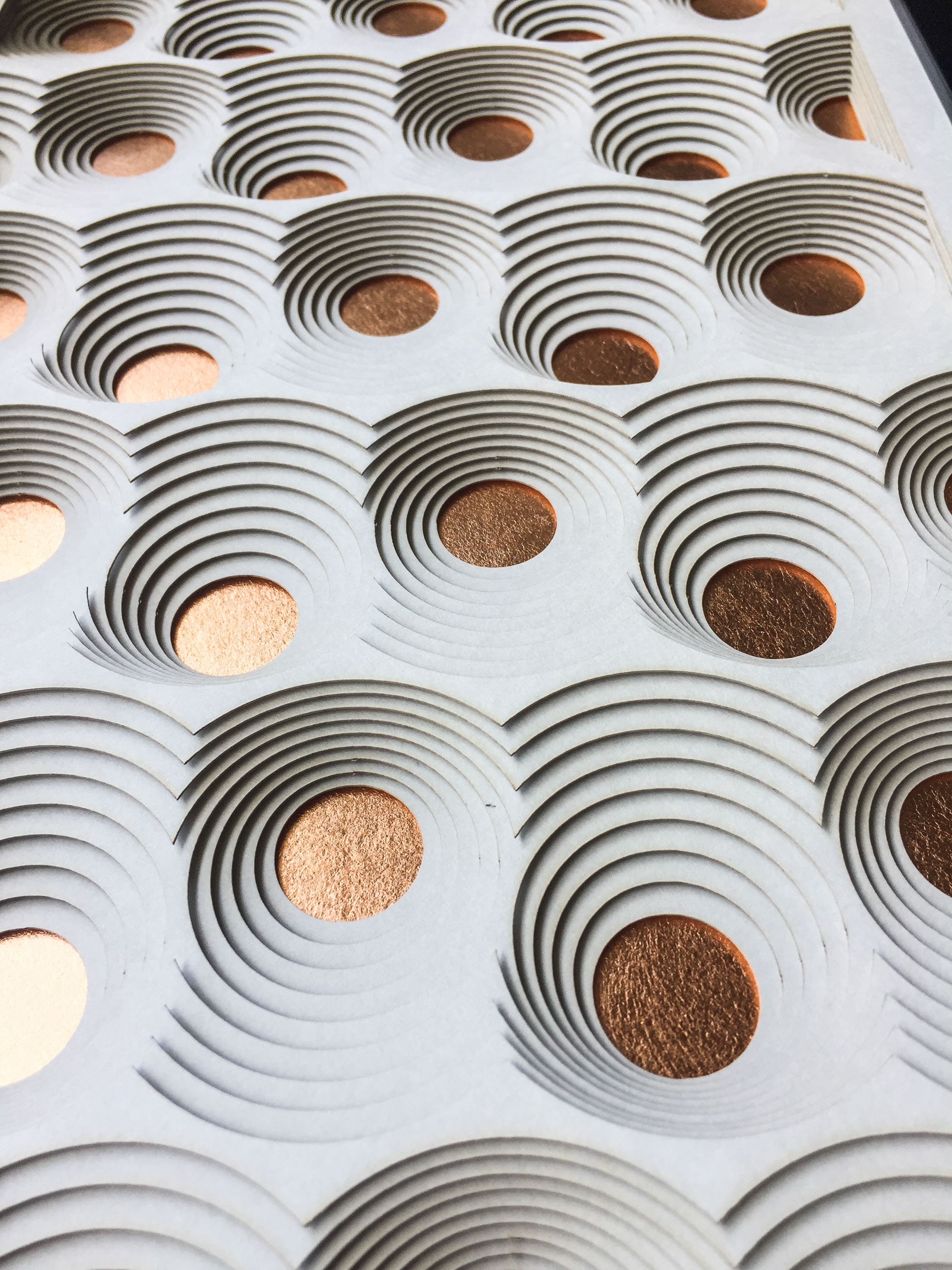 Framed 3D Art, Layered Paper Wall Sculpture, Abstract Pattern, Paper ...