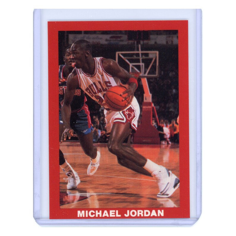 SET OF 2 90s Michael Jordan Dunk Moon Layup Air Jordan Bulls Red Promo ...