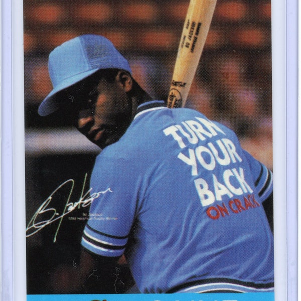 Bo Jackson Bat Card - Etsy
