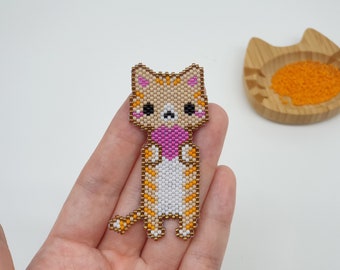 Brick Stitch Cat | Etsy