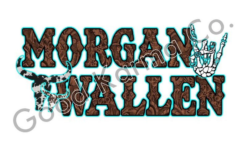 Morgan Wallen Digital Download Shirt Design File Png Sublimation Dtf ...